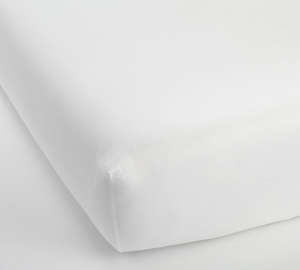 500-Thread-Count Sateen Fitted Sheet | Pottery Barn