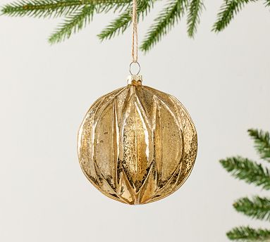 Mercury Gold Ball Ornament | Pottery Barn