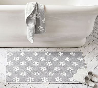 Snowflake Bath Mat | Pottery Barn