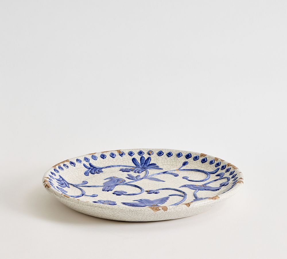 Open Box: Montrose Ceramic Tray, Round, 18.5" Diam. | Pottery Barn