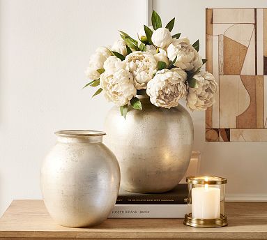 Silver Mercury Glass Vase | Pottery Barn