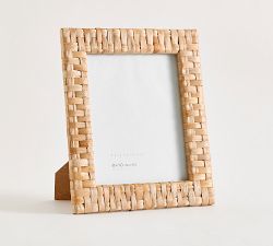 Flat Checkered Seagrass Frames | Pottery Barn