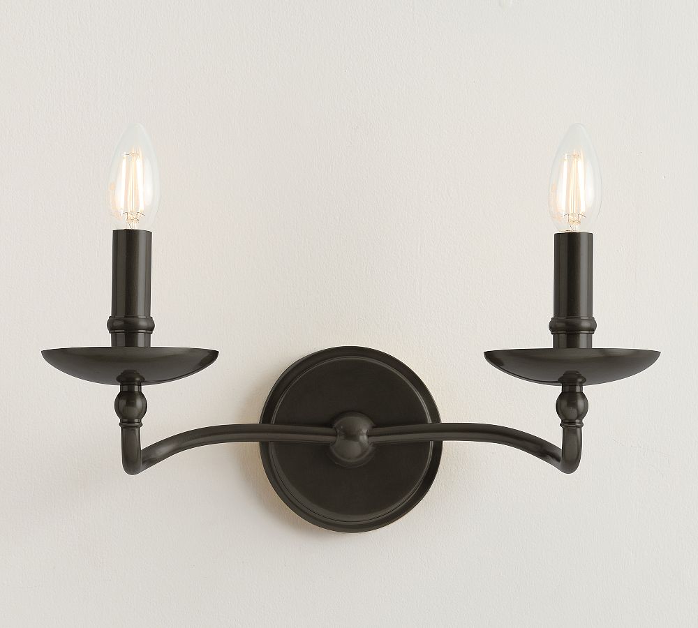Lucca Iron Double Sconce (16") | Pottery Barn