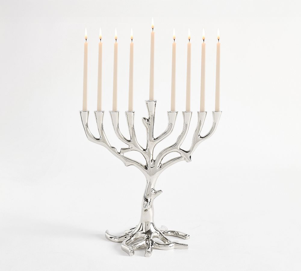 Silver Tree Menorah | Pottery Barn