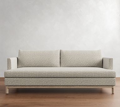 Open Box: Theo Upholstered Poly Perf Sofa, 80" - Micro Boucle Pebble ...