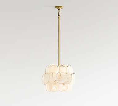 Riviera Glass Disc Pendant (16") | Pottery Barn