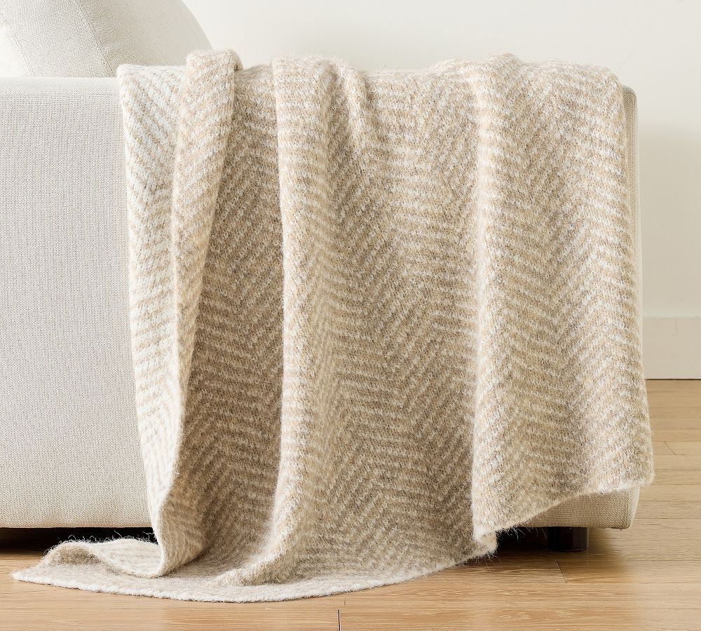 Herringbone Throw Blanket | Pottery Barn