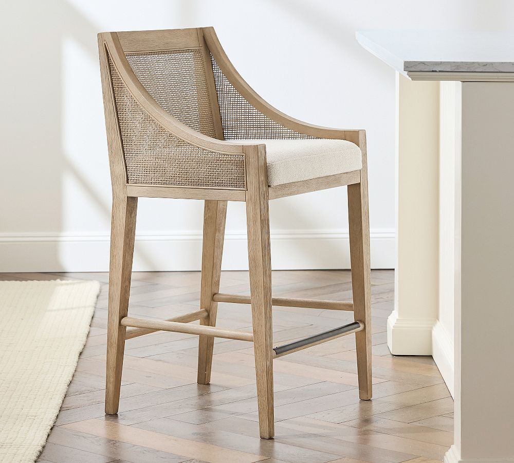 Atwood Cane Counter Stool | Pottery Barn