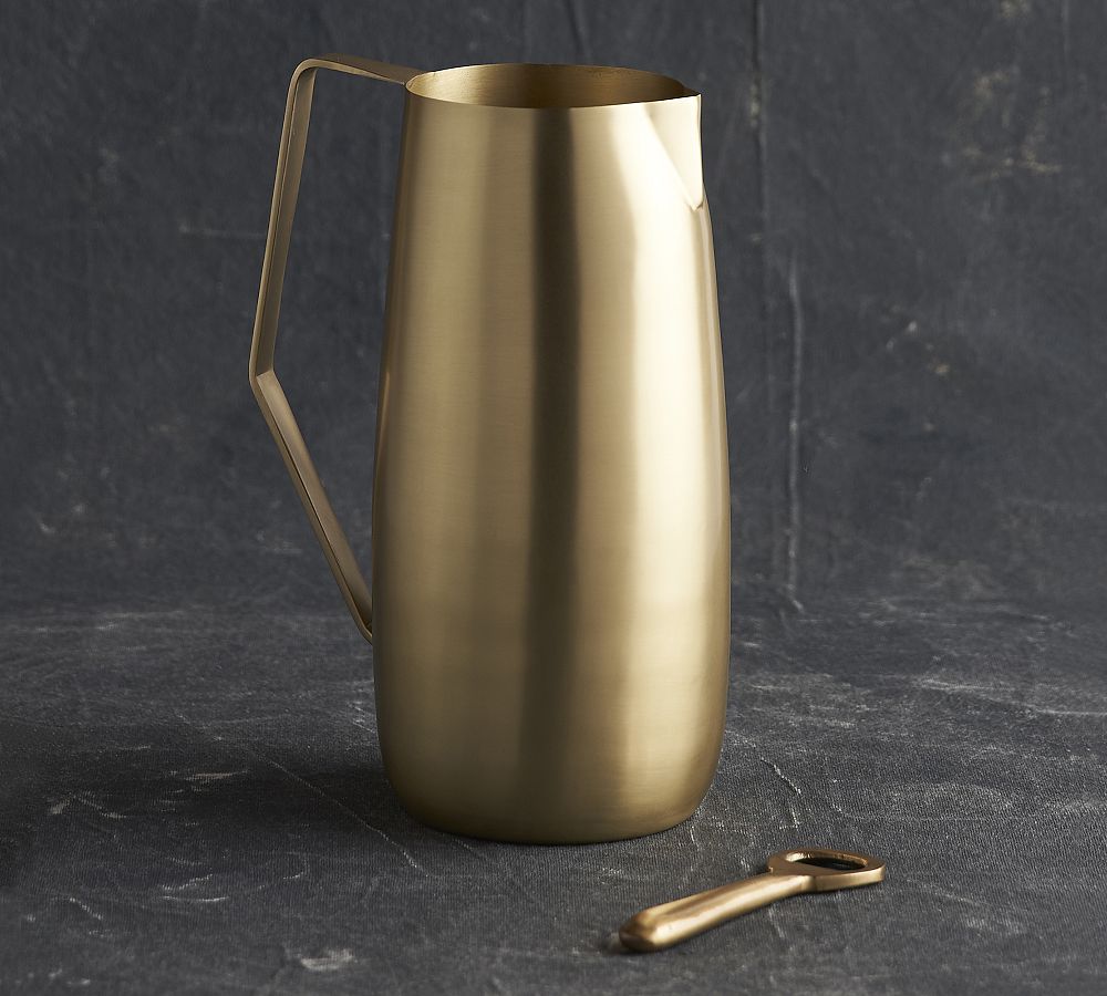 Avila Handmade Brass Pitcher | Pottery Barn
