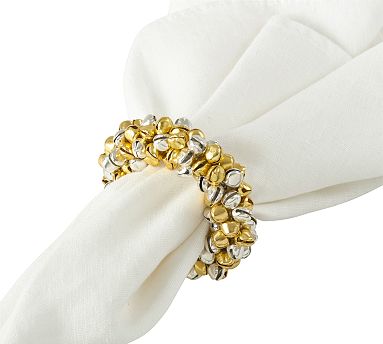 Jingle Bell Napkin Rings, Set of 4 | Pottery Barn