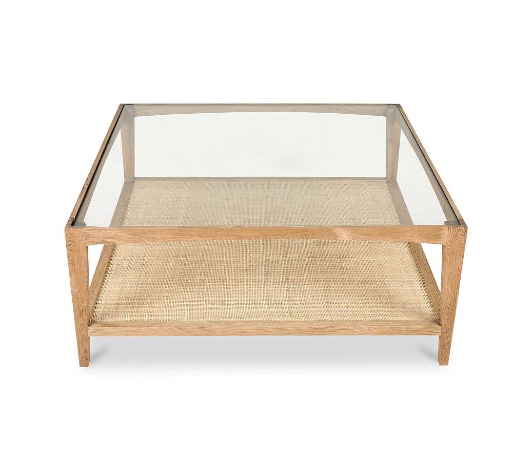 Lana Square Rattan Coffee Table (39.5") | Pottery Barn