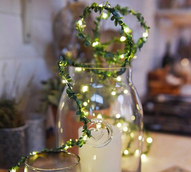 Leafy Twine String Lights | Pottery Barn