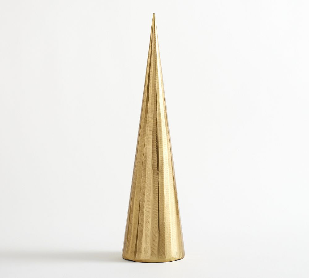 Handcrafted Gilded Cone | Pottery Barn