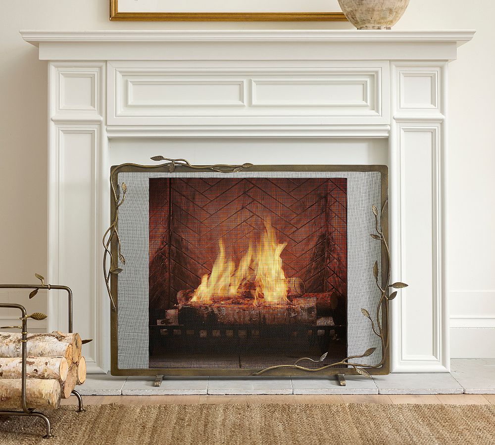 Botanical Fireplace Screen | Pottery Barn
