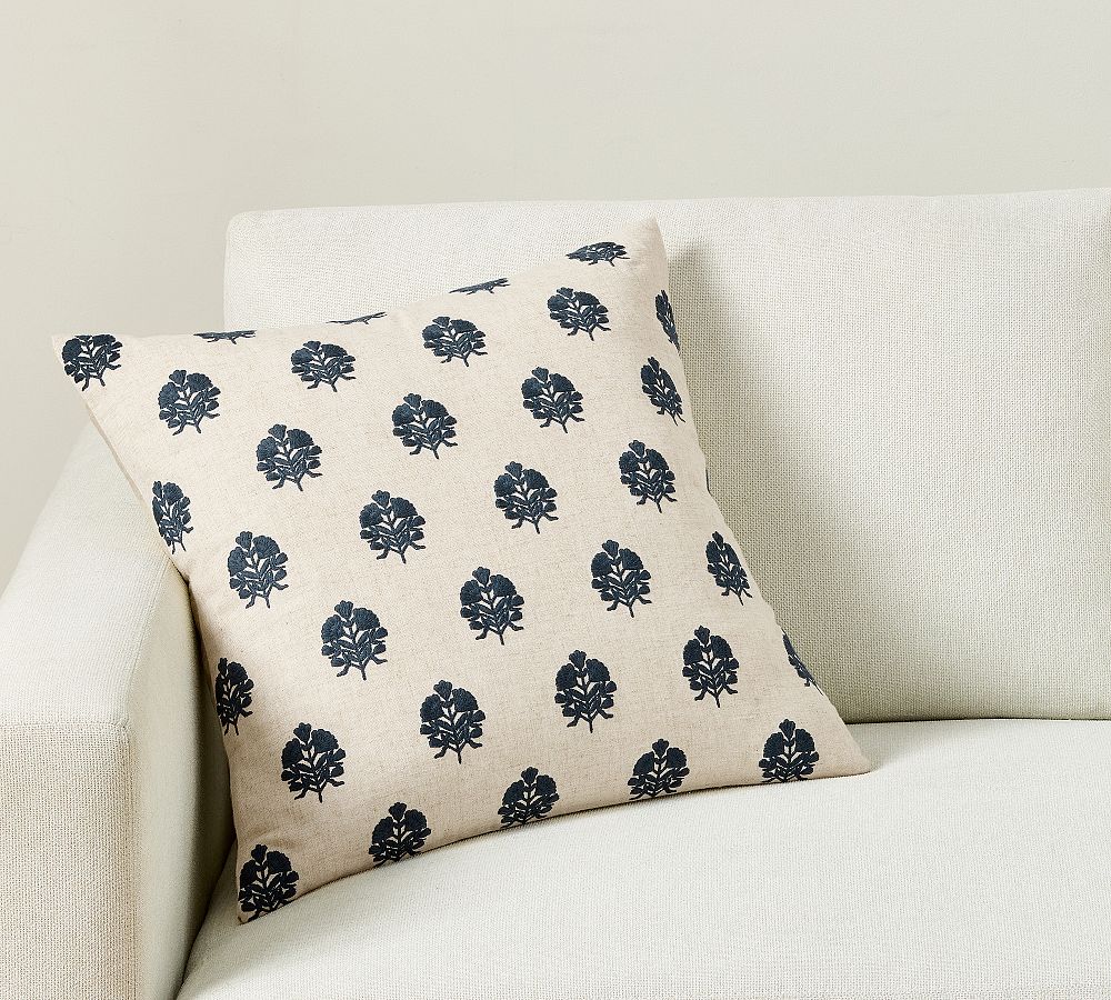 Mila Embroidered Pillow | Pottery Barn
