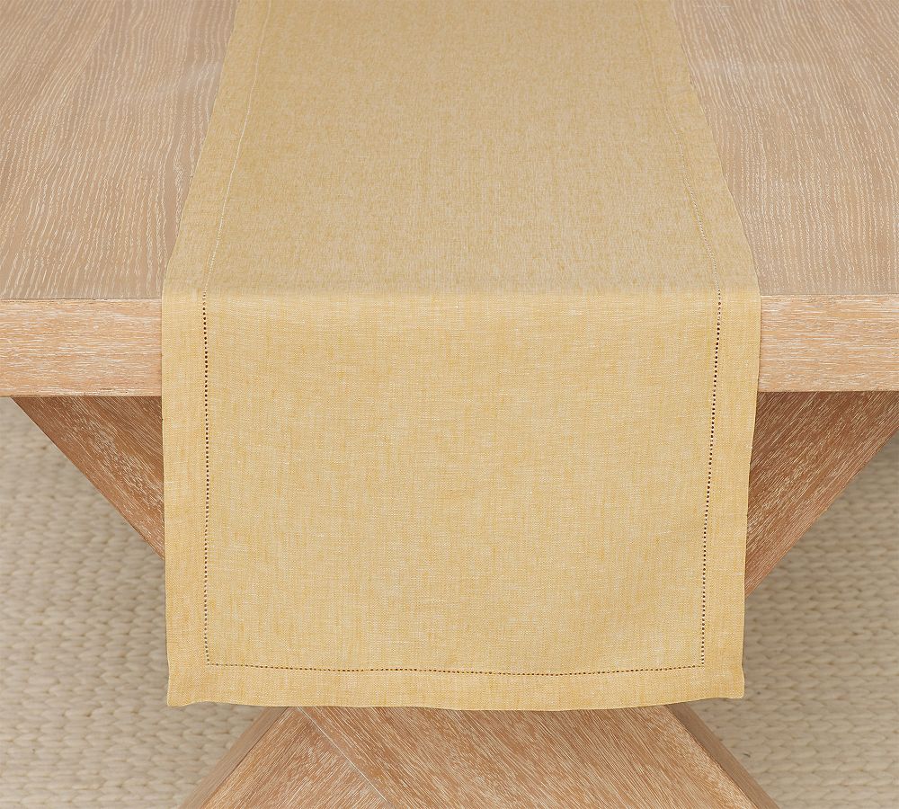 Open Box: Belgian Linen Table Runner | Pottery Barn