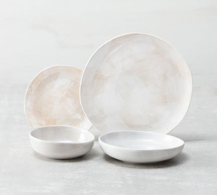 Nico Stoneware Reactive Glaze 12 -Piece Dinnerware Set | Pottery Barn