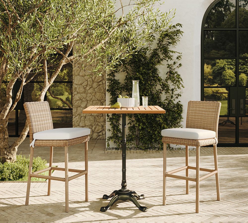 Square Bar Height Outdoor Bistro Table (32") | Pottery Barn
