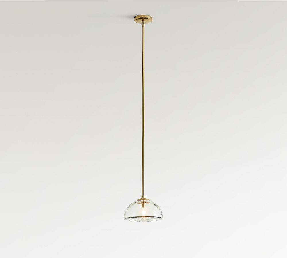 Beck Cast Glass Round Pendant (7"-10") | Pottery Barn