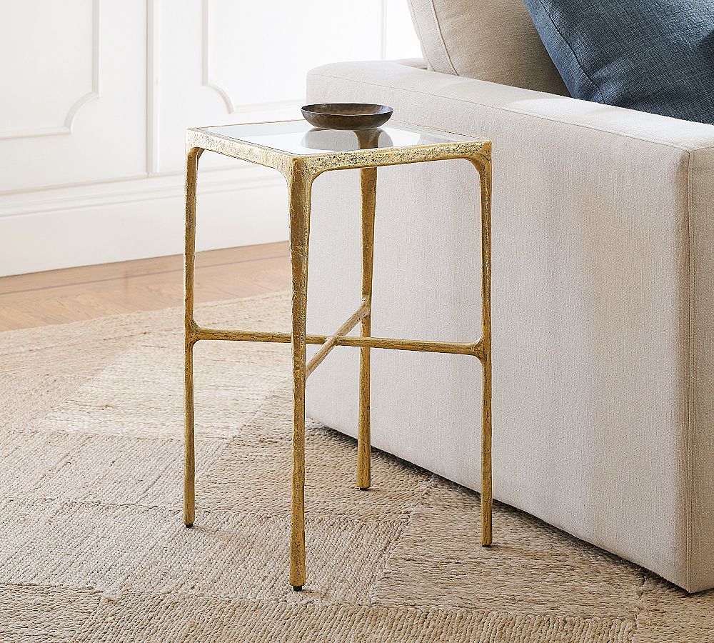 Bodhi Square Glass Accent Table (12") | Pottery Barn