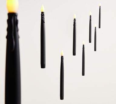 Open Box: Floating Candle String Lights, 9 FT - Black | Pottery Barn