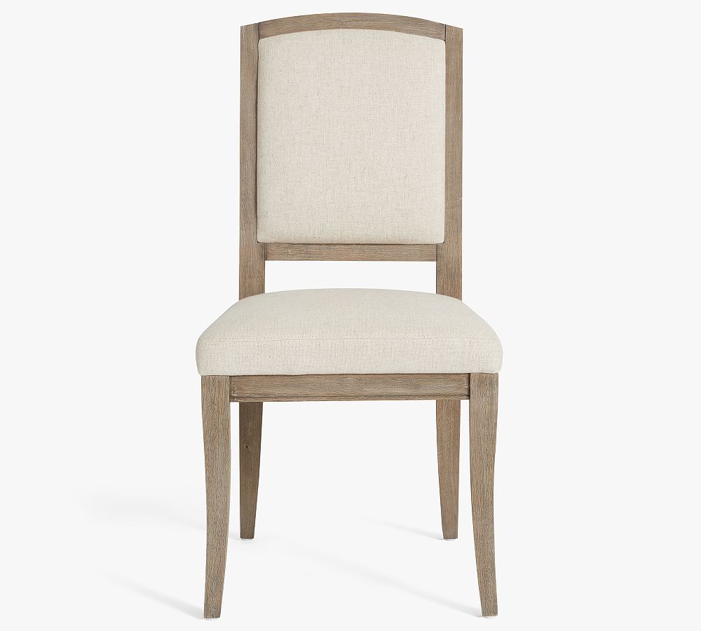 Open Box: Adrian Dining Chair - Basketweave Slub Oatmeal, Gray Wash Leg ...