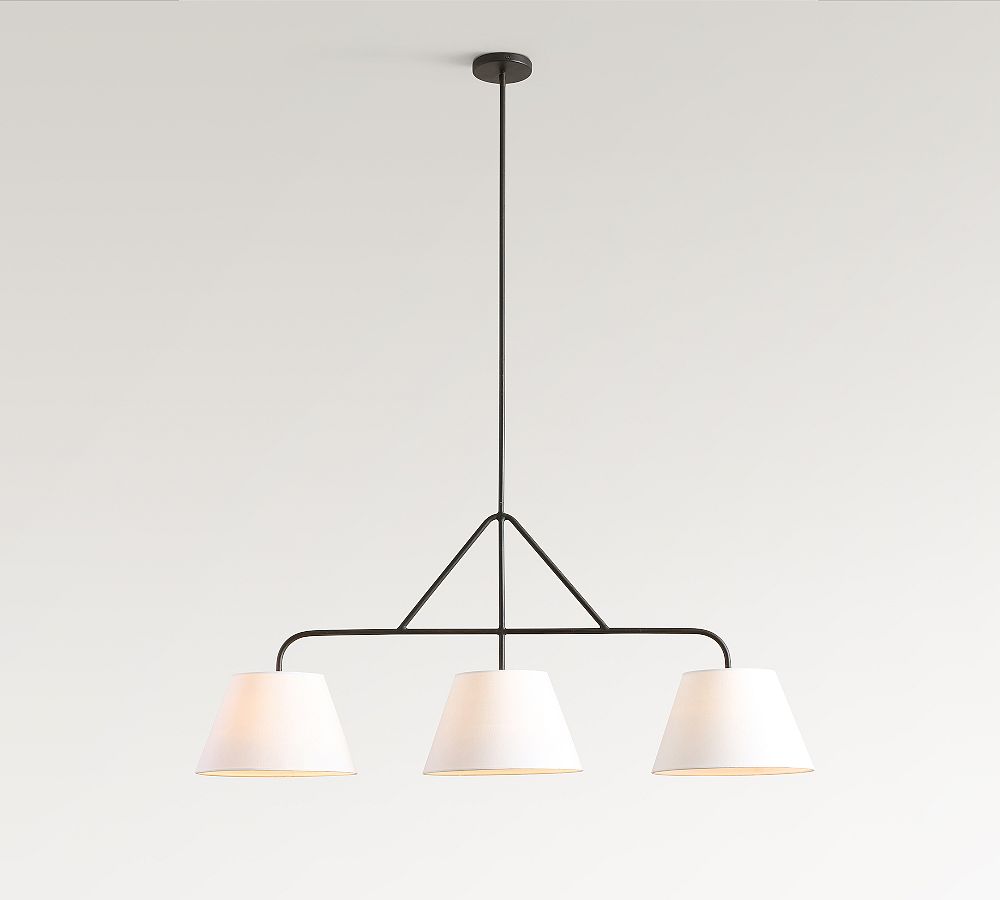 Fallon Forged-Iron Linear Multi Pendant (39") | Pottery Barn