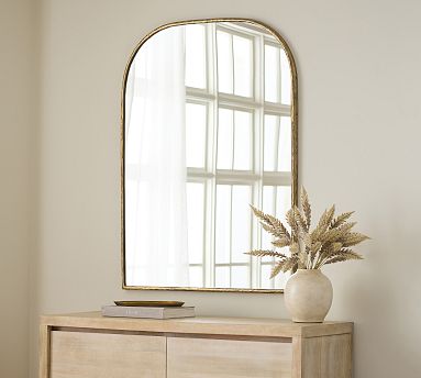 Open Box: Bodhi Mantel Arch Mirror, 48" x 36" - Brass | Pottery Barn
