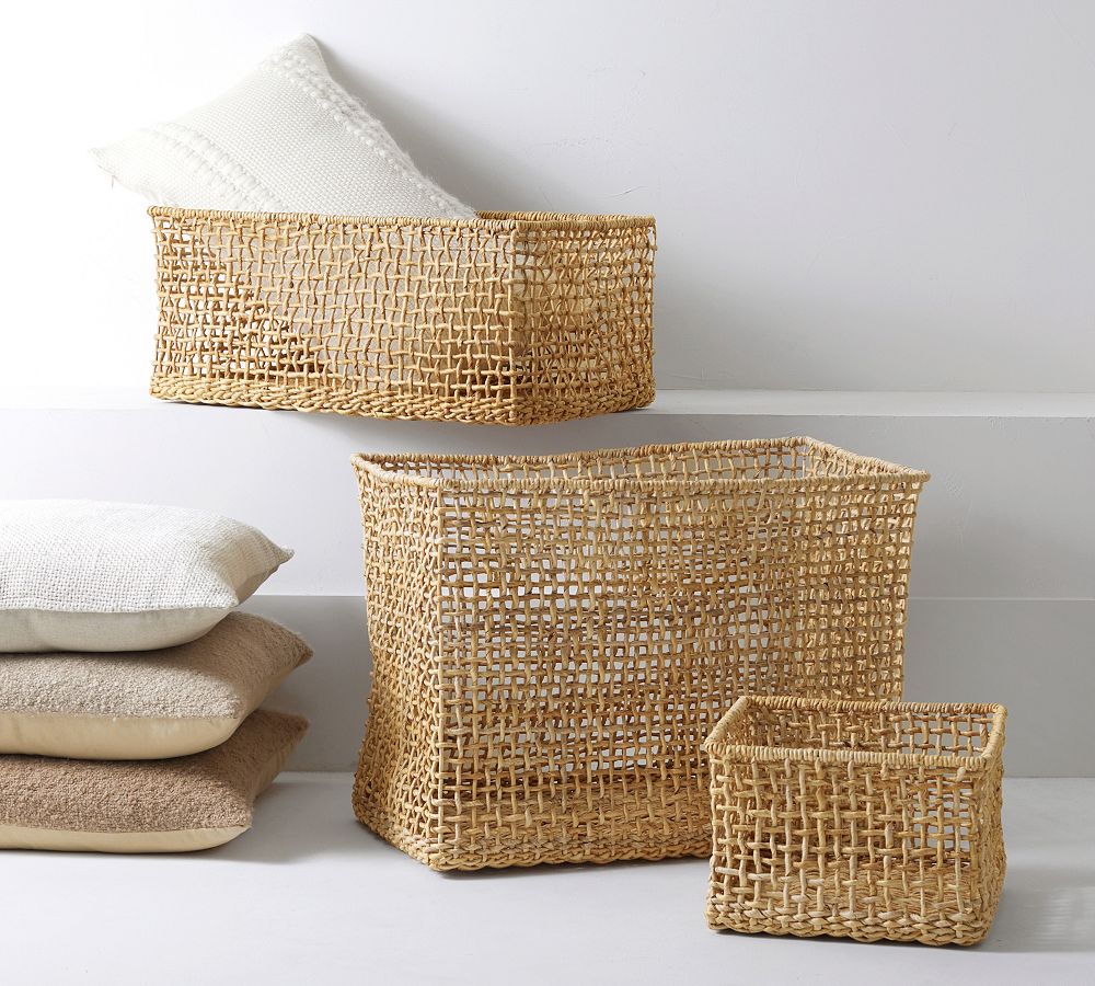Asha Handwoven Utility Baskets | Pottery Barn