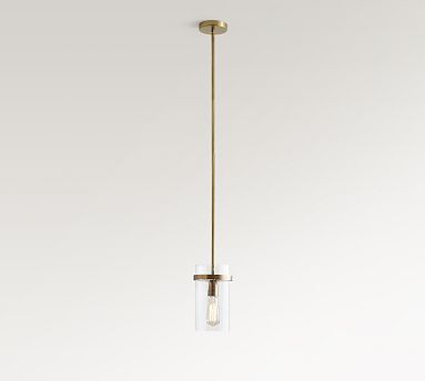 Laurel Glass Pendant (8") | Pottery Barn