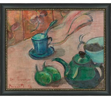 Green Teapot Framed Print | Pottery Barn