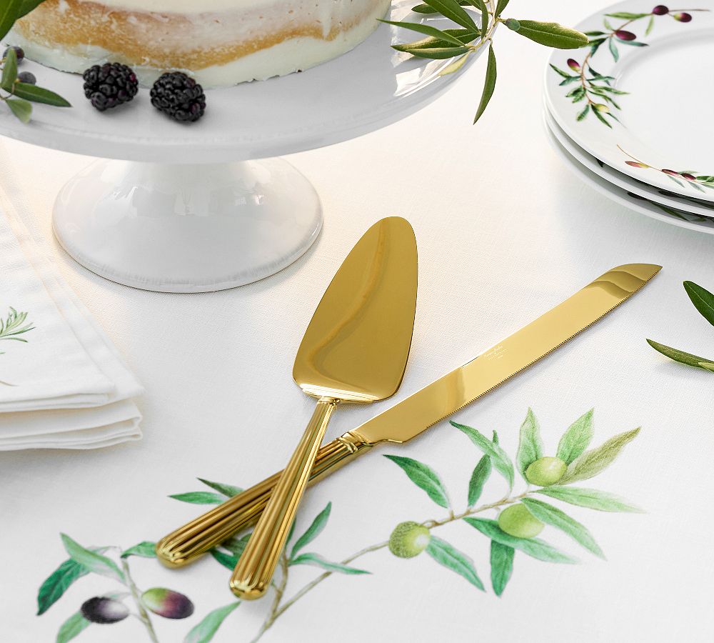 Monique Lhuillier Rivoli Cake Servers - Set of 2 | Pottery Barn