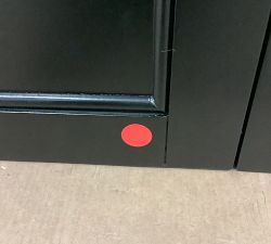 Open Box: Dartboard Wood Cabinet Game Set - Black Berry | Pottery Barn