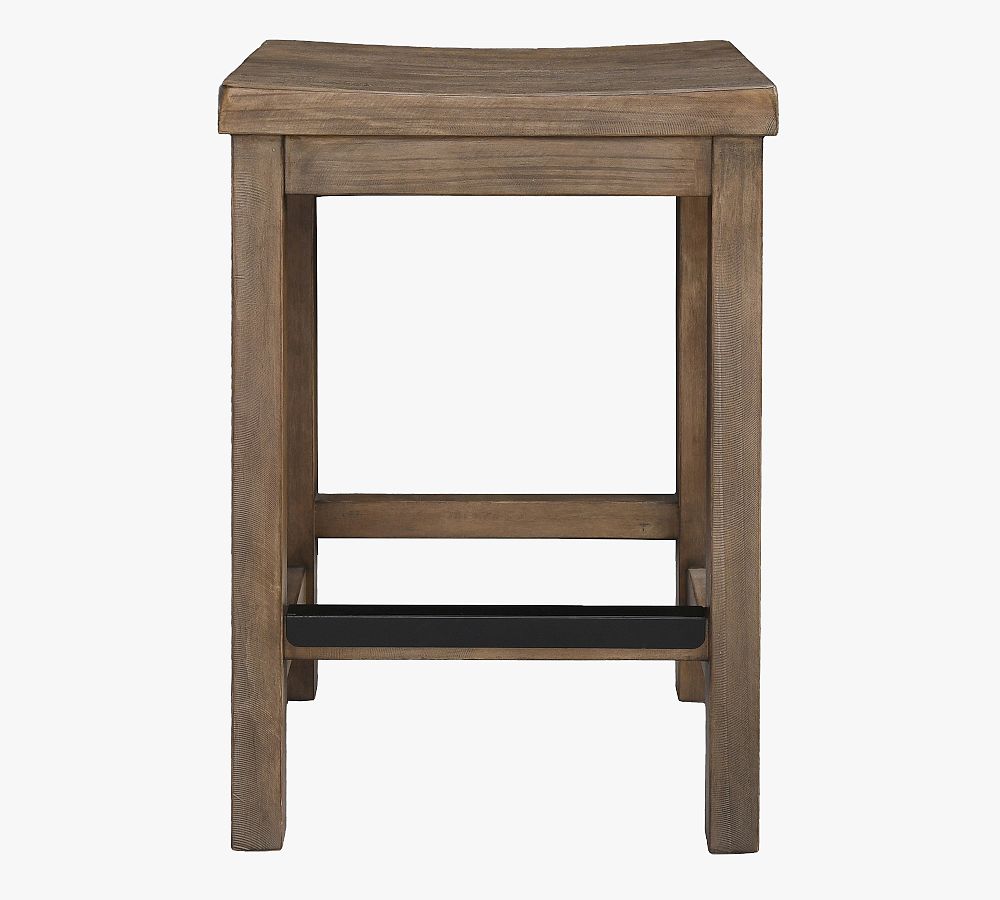 Open Box: Tyann Reclaimed Wood Counter Stool - Brown | Pottery Barn