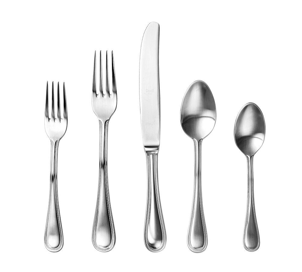 Perla Italian Flatware & Serve Set | Pottery Barn