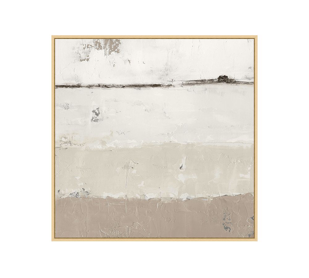 Open Box: Out to Sea Framed Canvas, Small (28" x 28") - Neutral ...