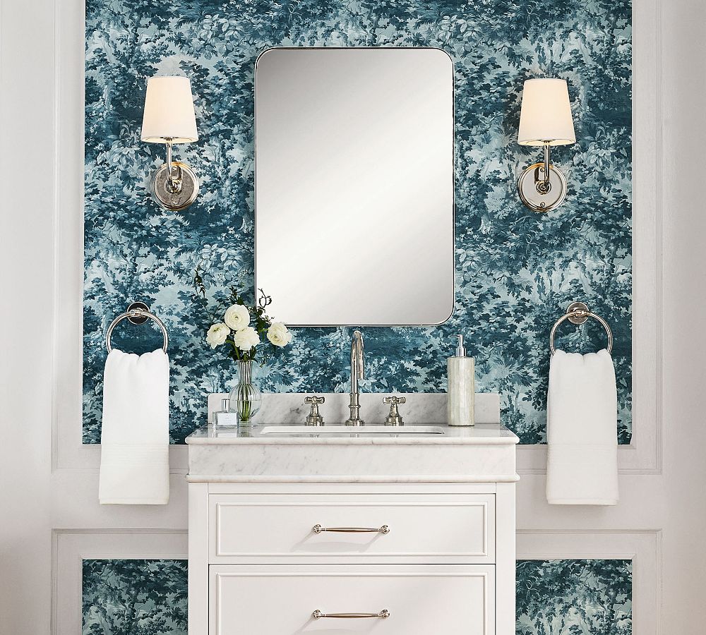 Lenox Rectangular Fixed Mirror | Pottery Barn
