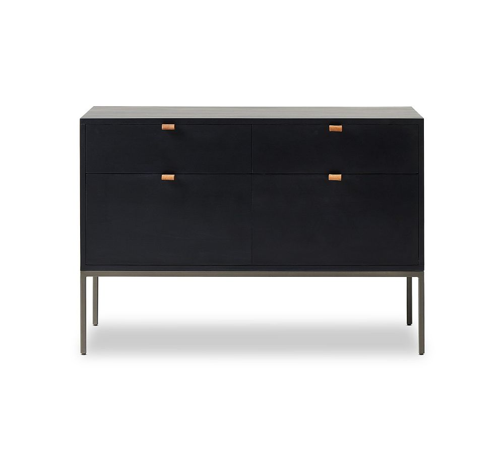 Open Box: Graham Wide Modular File Cabinet (45") - Black | Pottery Barn