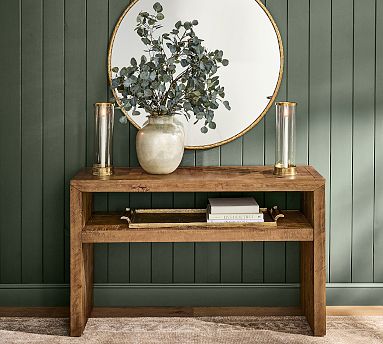 Reclaimed Parquet Console Table (52") | Pottery Barn