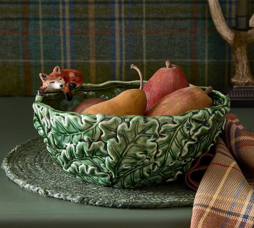 Fantastical Forest Woodland Stoneware Serving Bowl | Pottery Barn