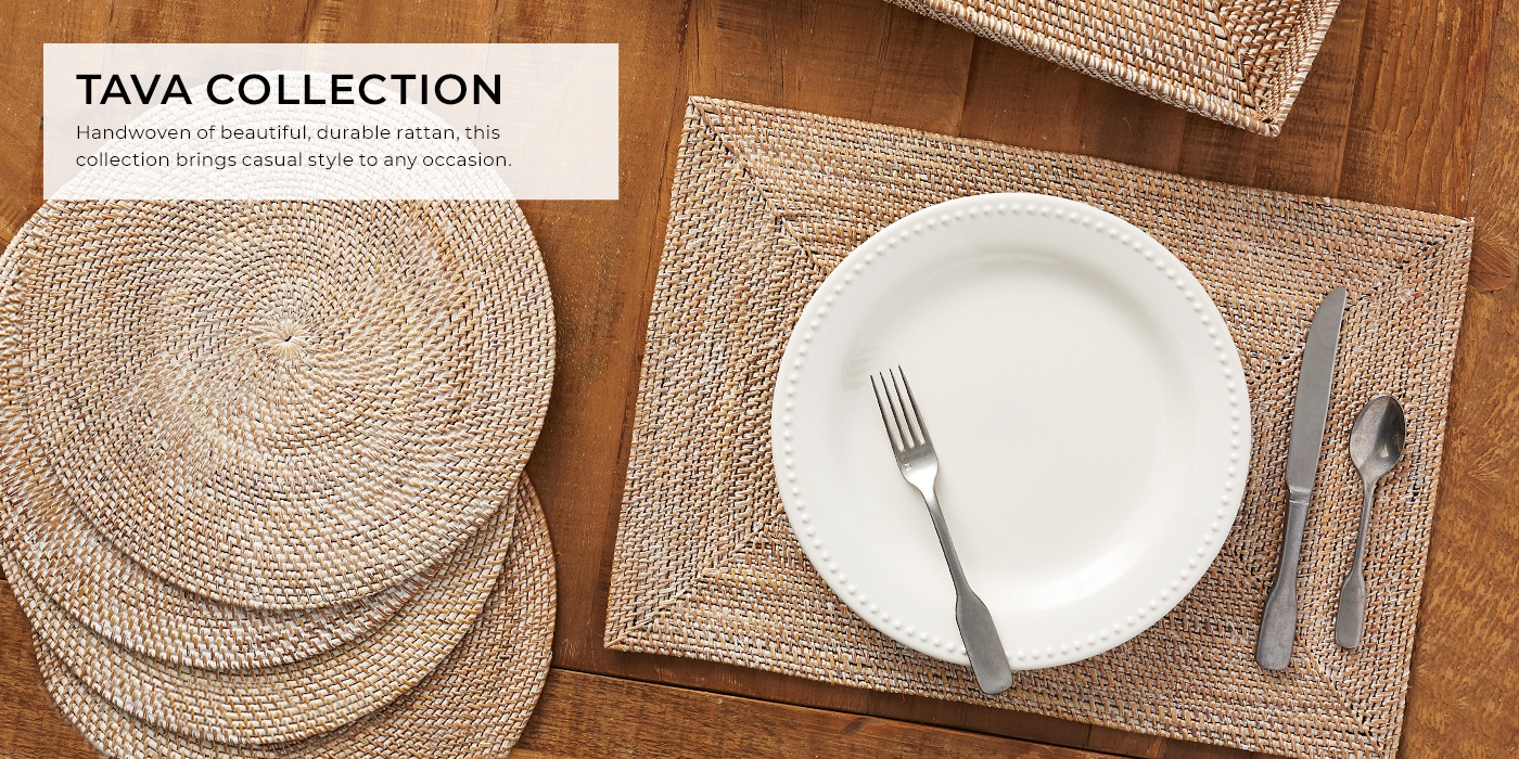 Woven Placemats & Serveware | Tava Collection | Pottery Barn