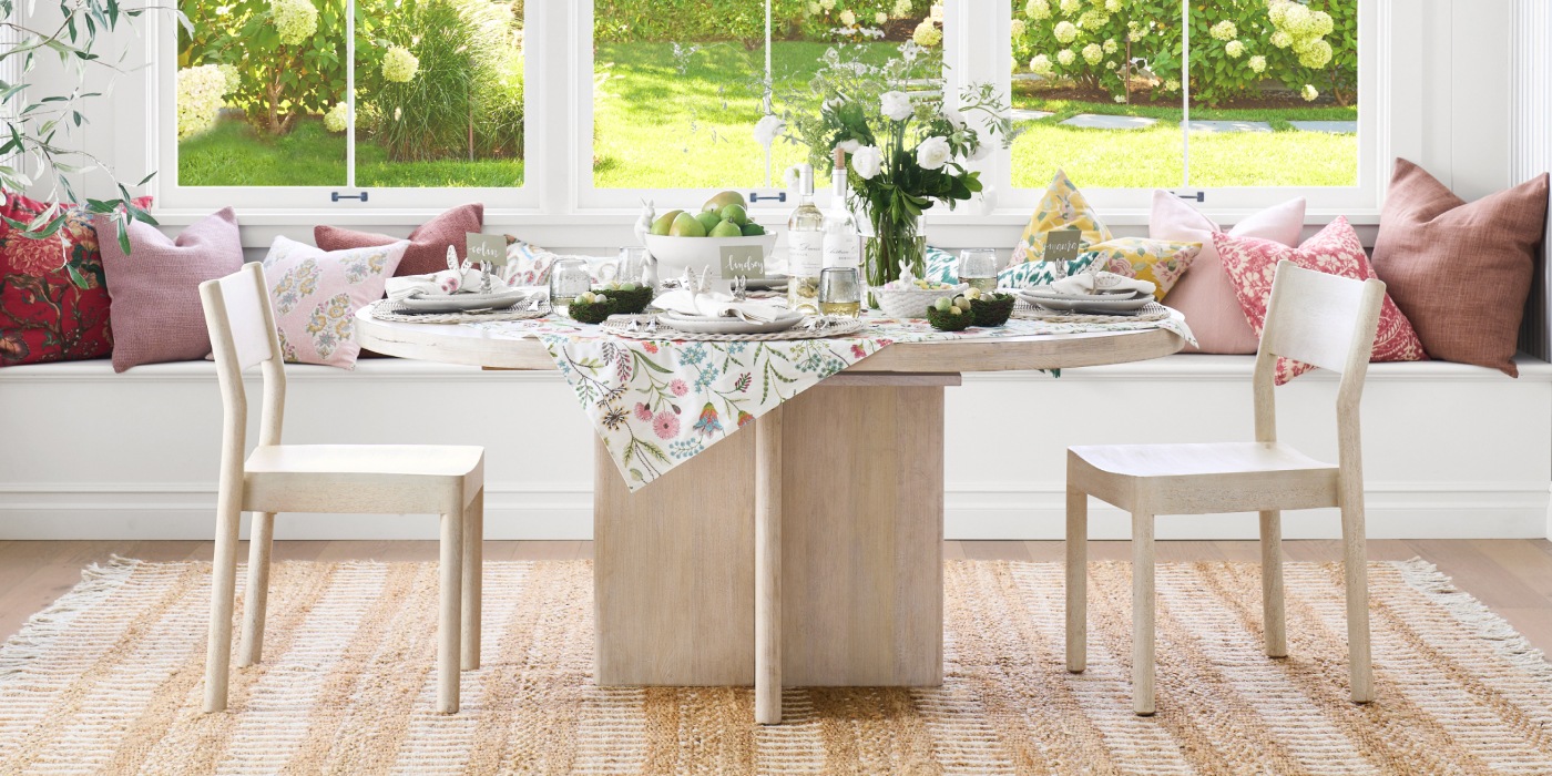 Cayman Round Dining Room | Pottery Barn