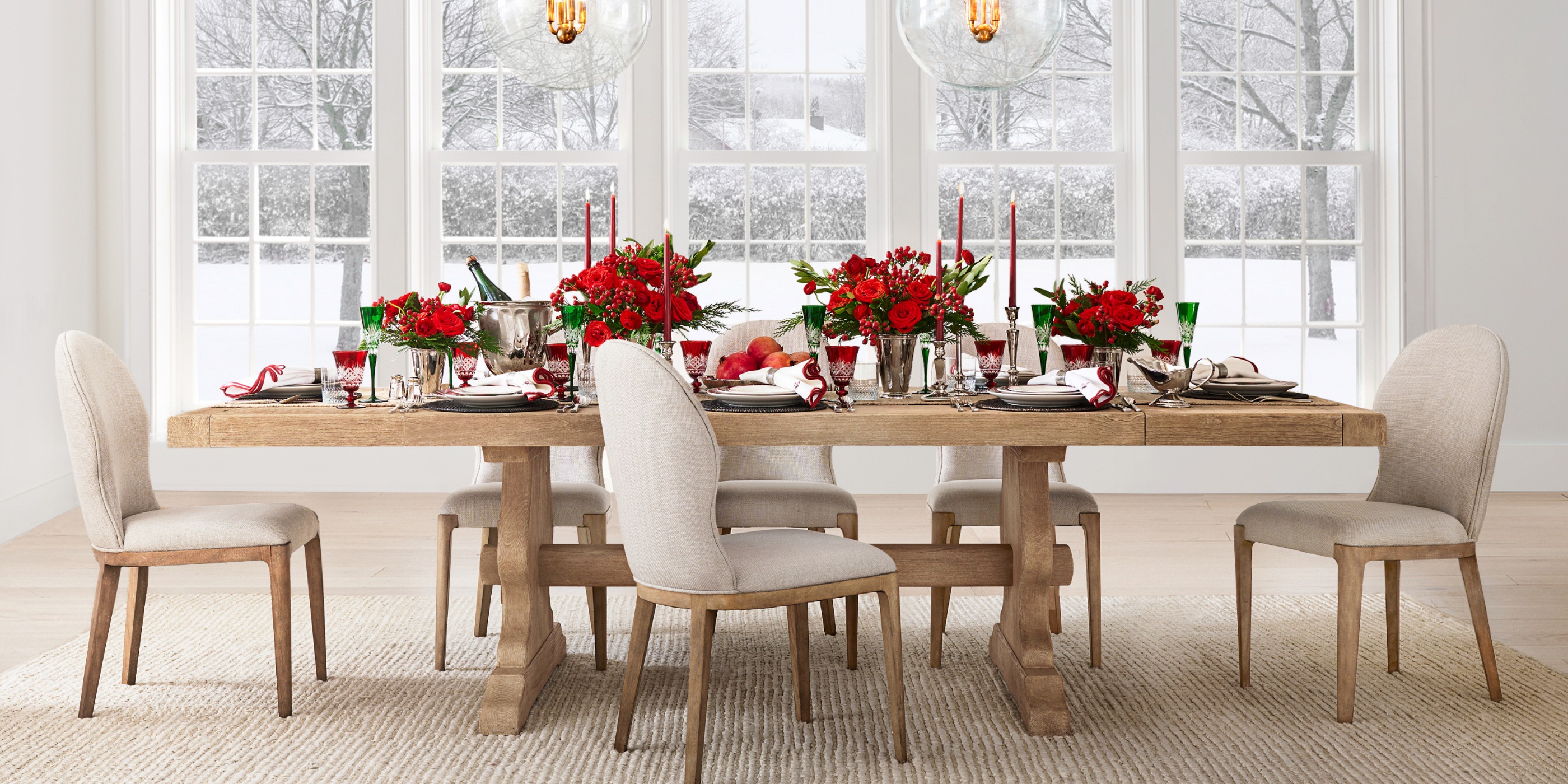Lyon Juniper Dining Room | Pottery Barn