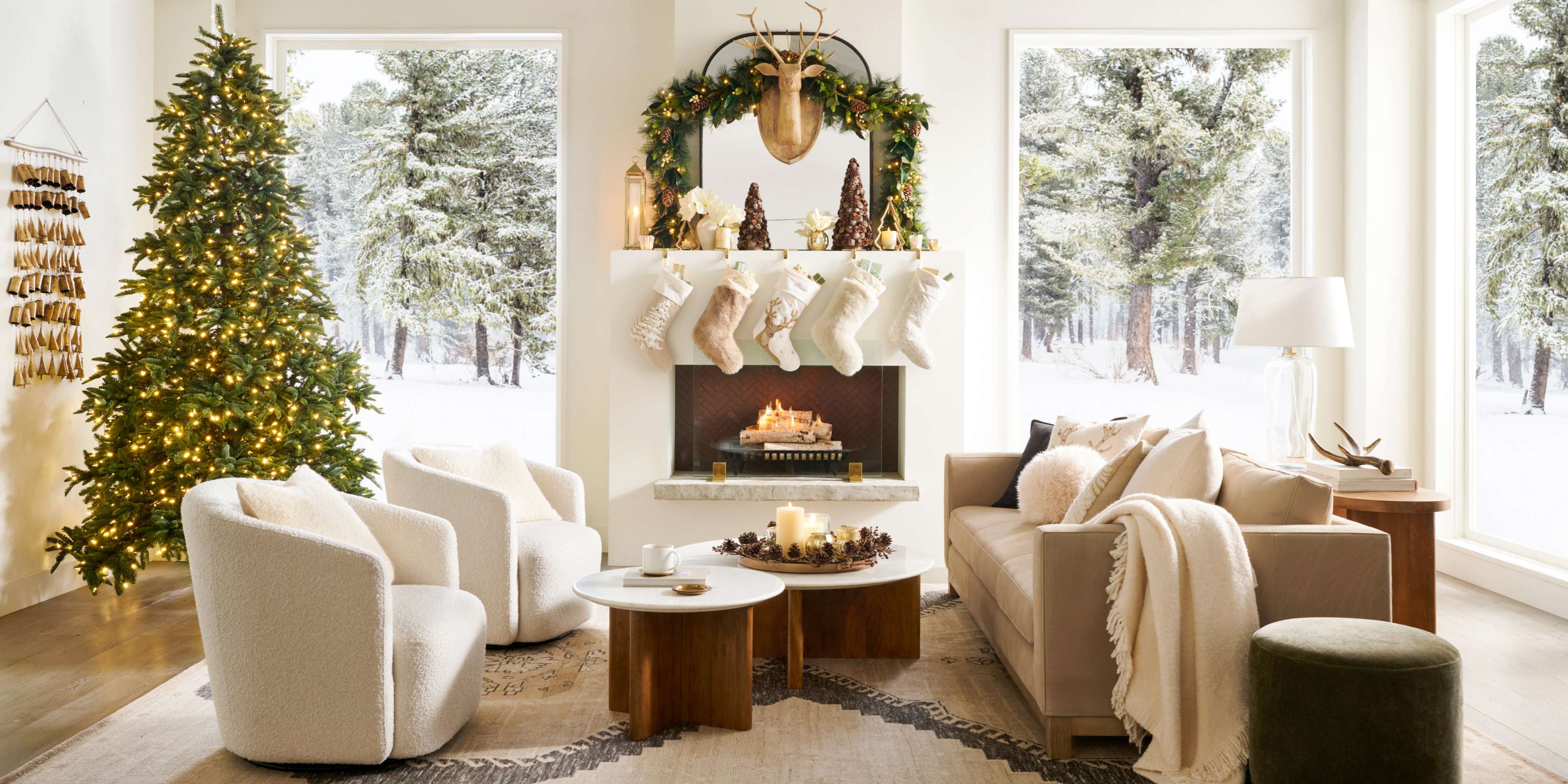 Jake Cayman Living Room | Pottery Barn