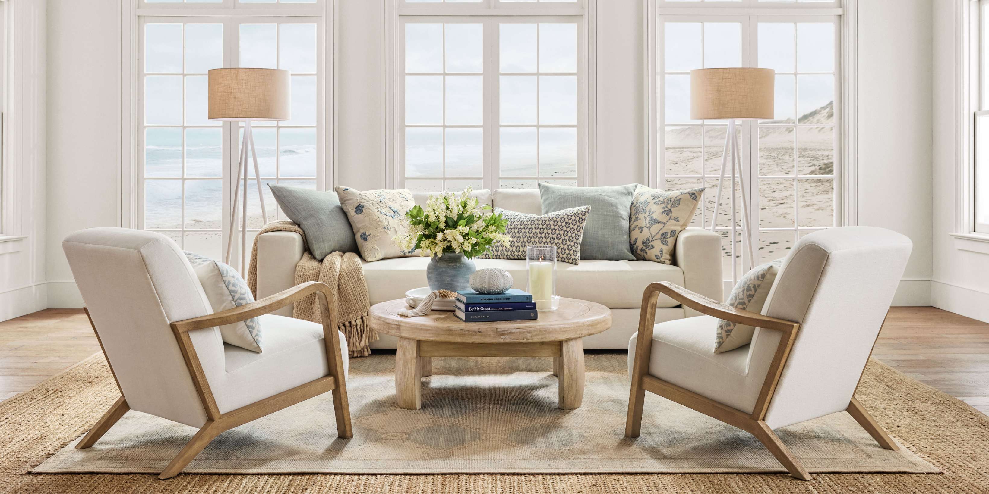 Carmel Gao Living Room | Pottery Barn