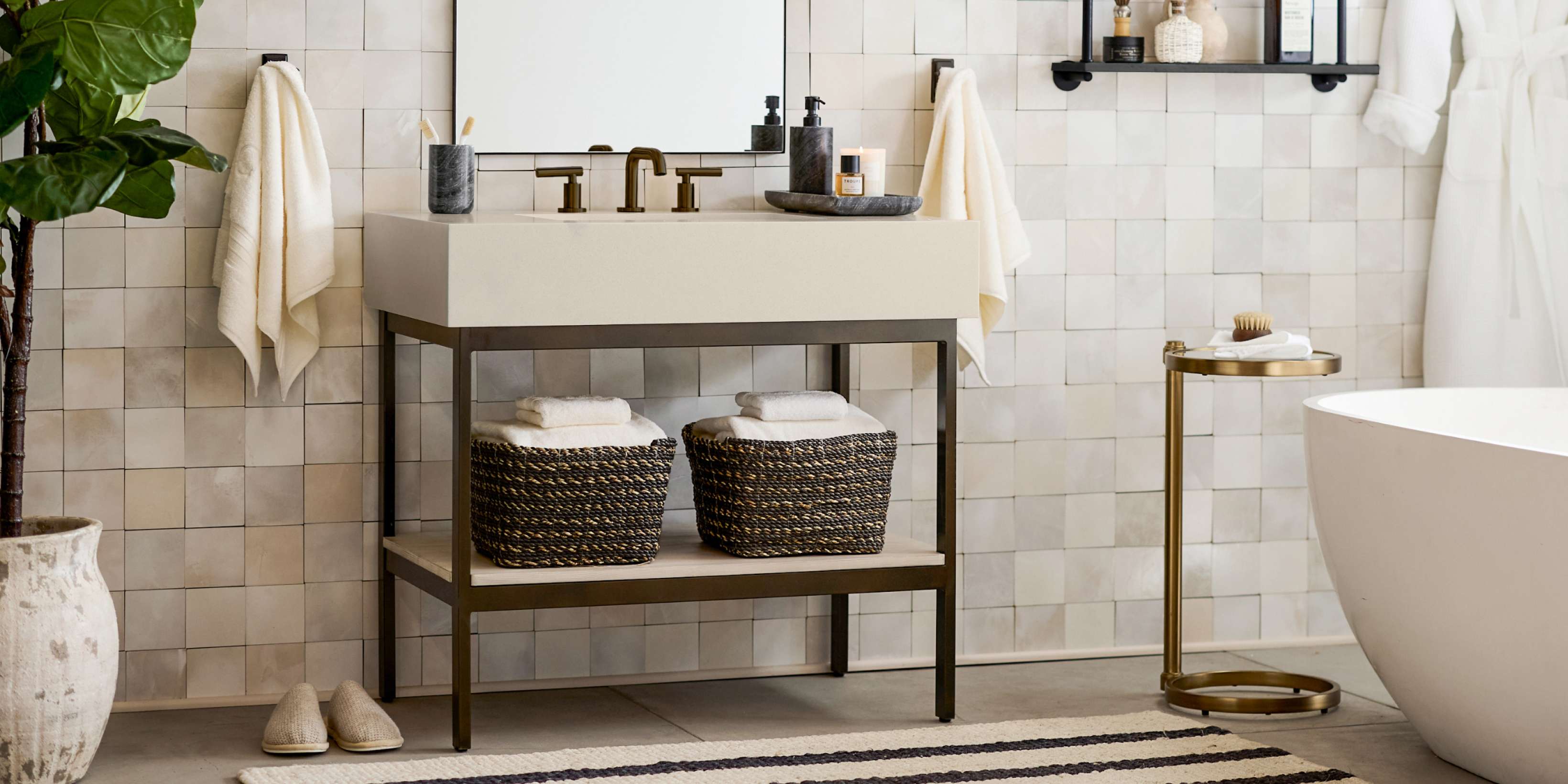 Frances Vanity Bathroom | Pottery Barn