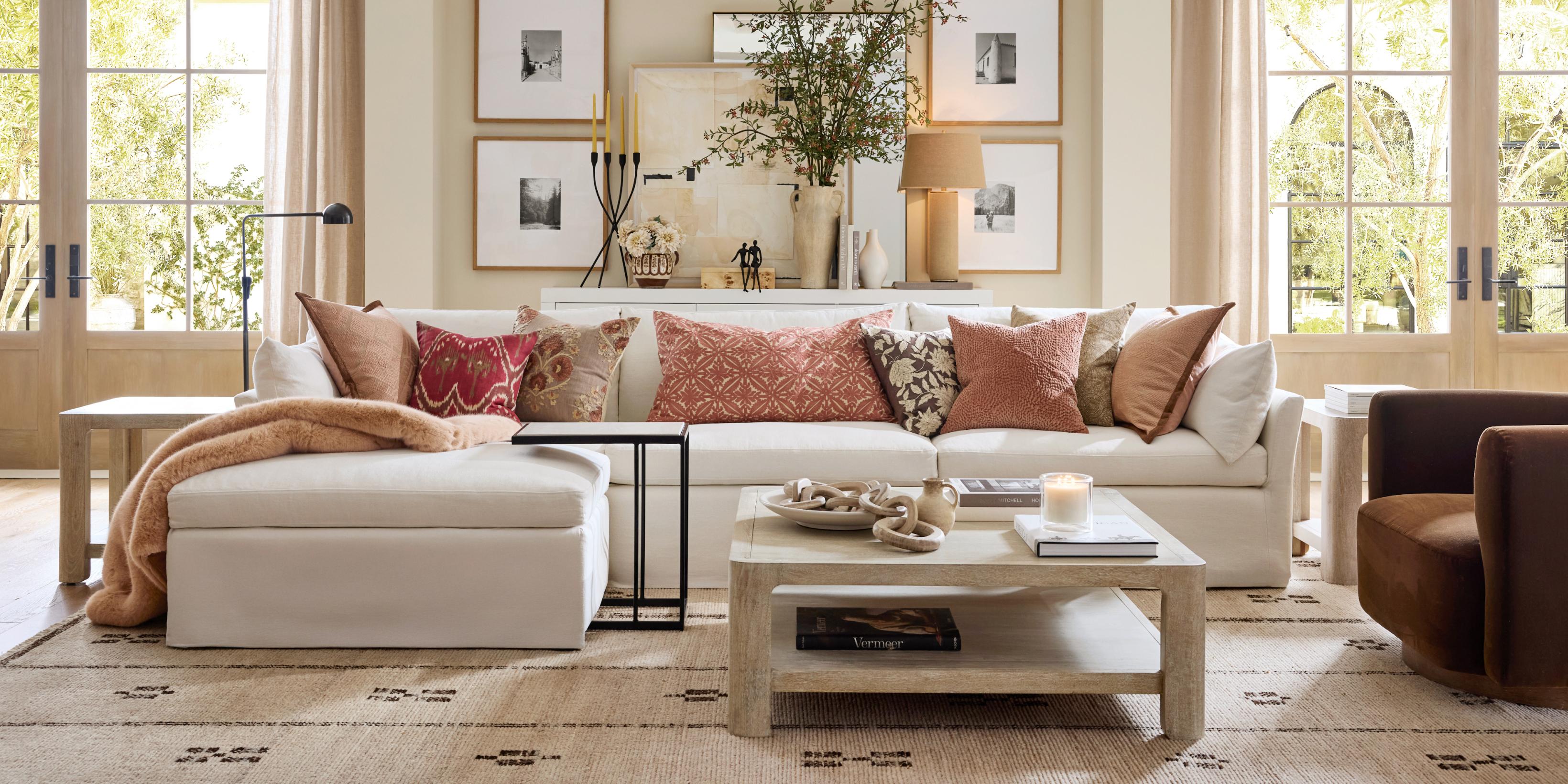Reya Aptos Living Room | Pottery Barn