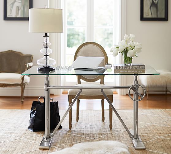 Pittsburgh Crank Standing Desk Office Desk Pottery Barn