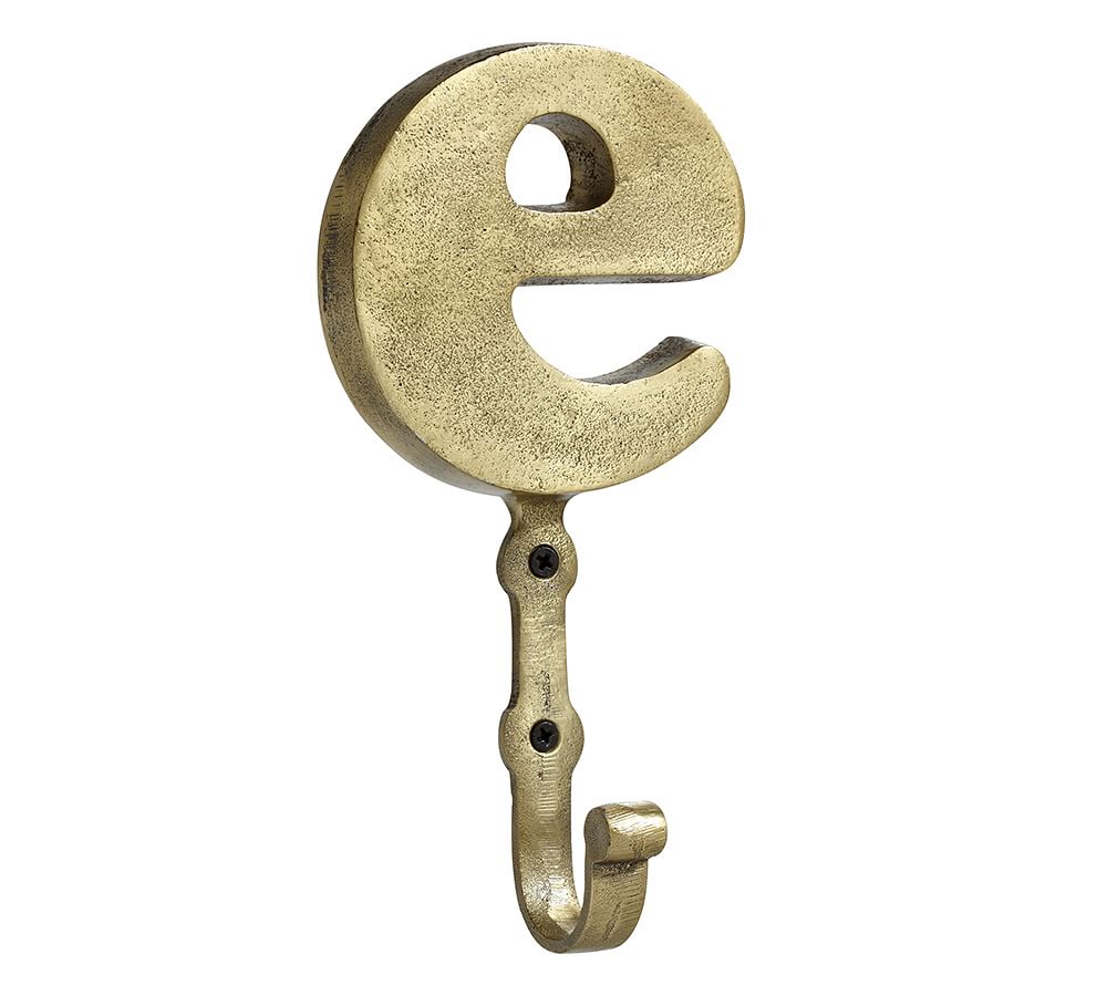 Brass Alphabet Hooks | Pottery Barn
