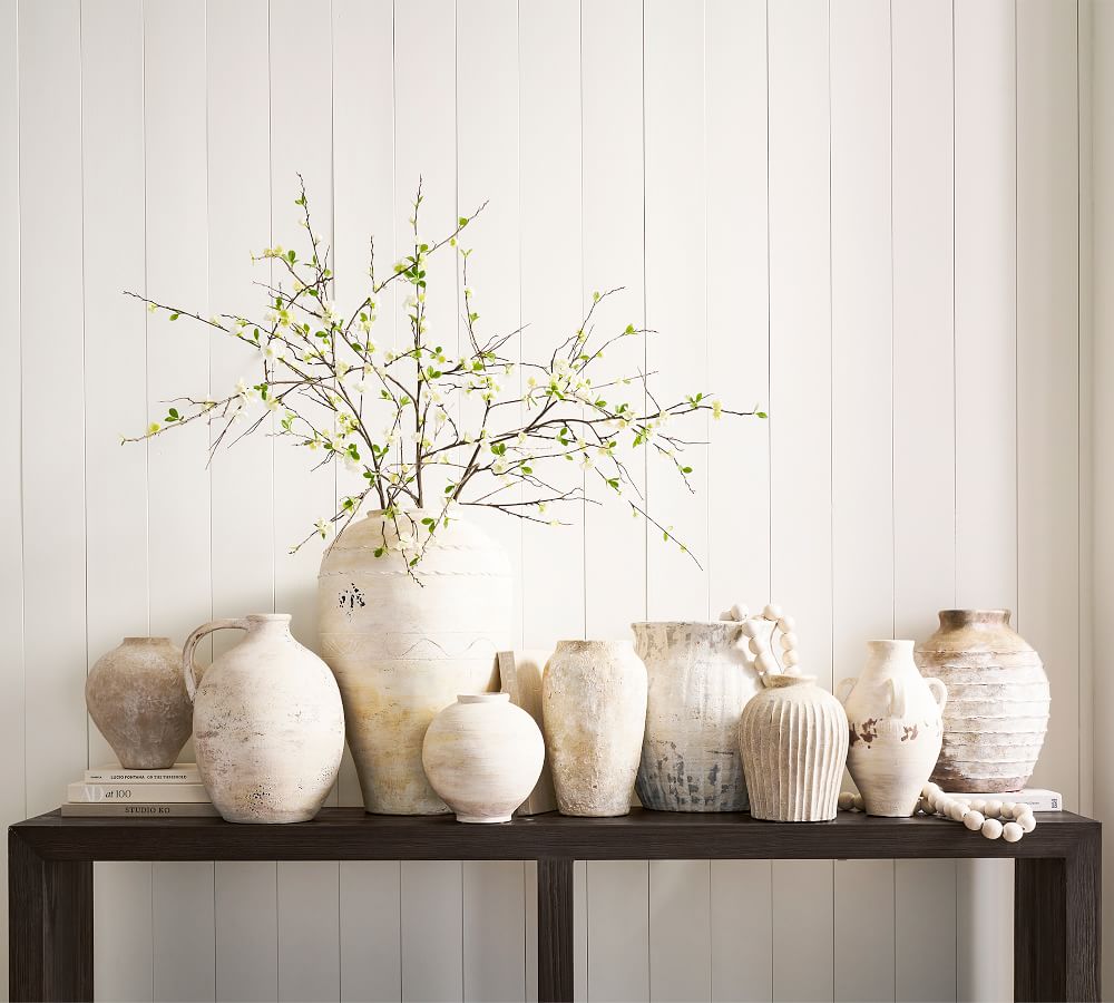 Handcrafted Weathered Terra Cotta Vases | Pottery Barn